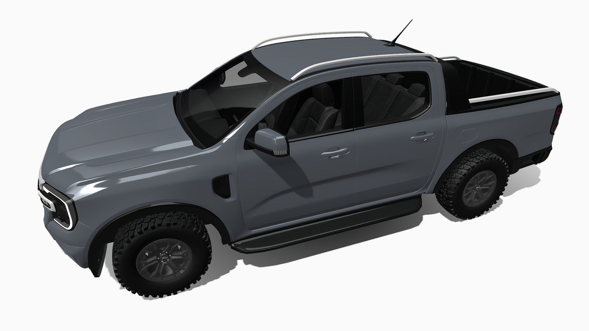 Ford Ranger Platinum (Meteor Grey) - Buy Royalty Free 3D model by ...