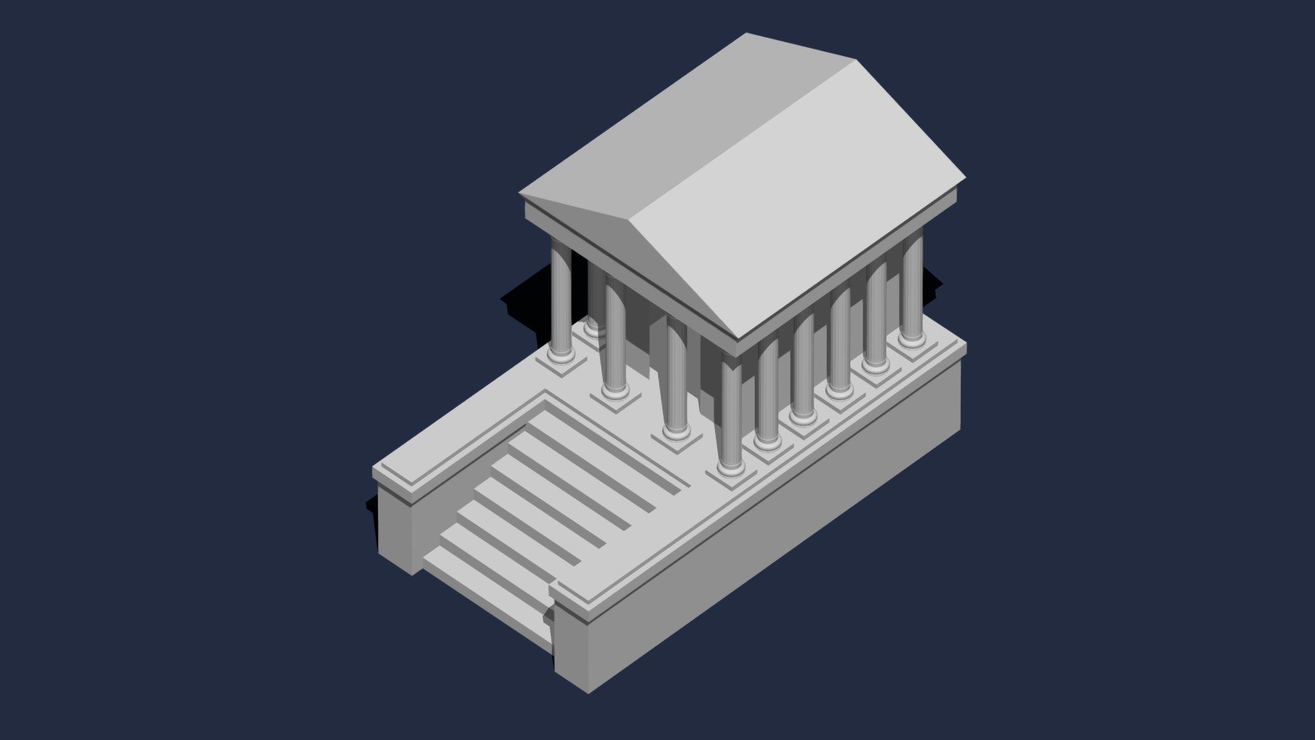Roman Temple - 3D model by RattlesMake [7211f76] - Sketchfab