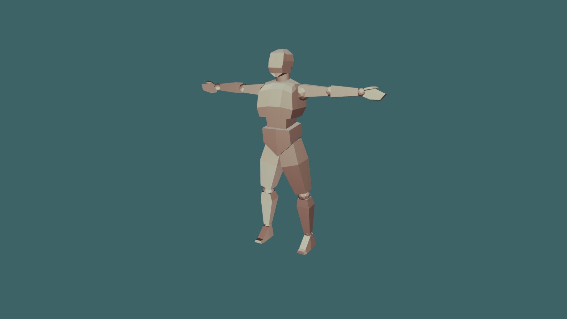 634230036 low polygon human (Thriller Part 3) - Download Free 3D model ...