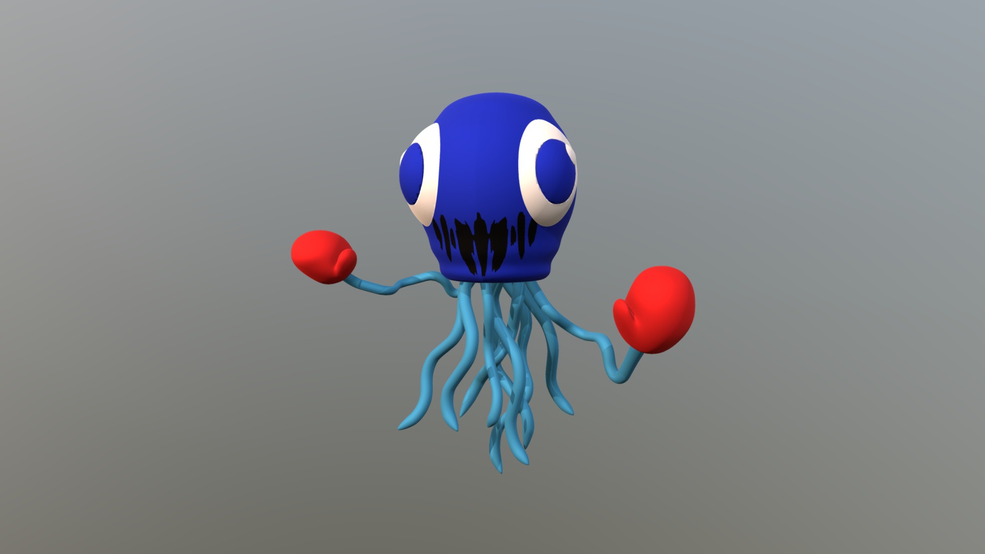 Squid Monster - 3D model by Melissa Lim (@MelissaLim) [7214f41] - Sketchfab