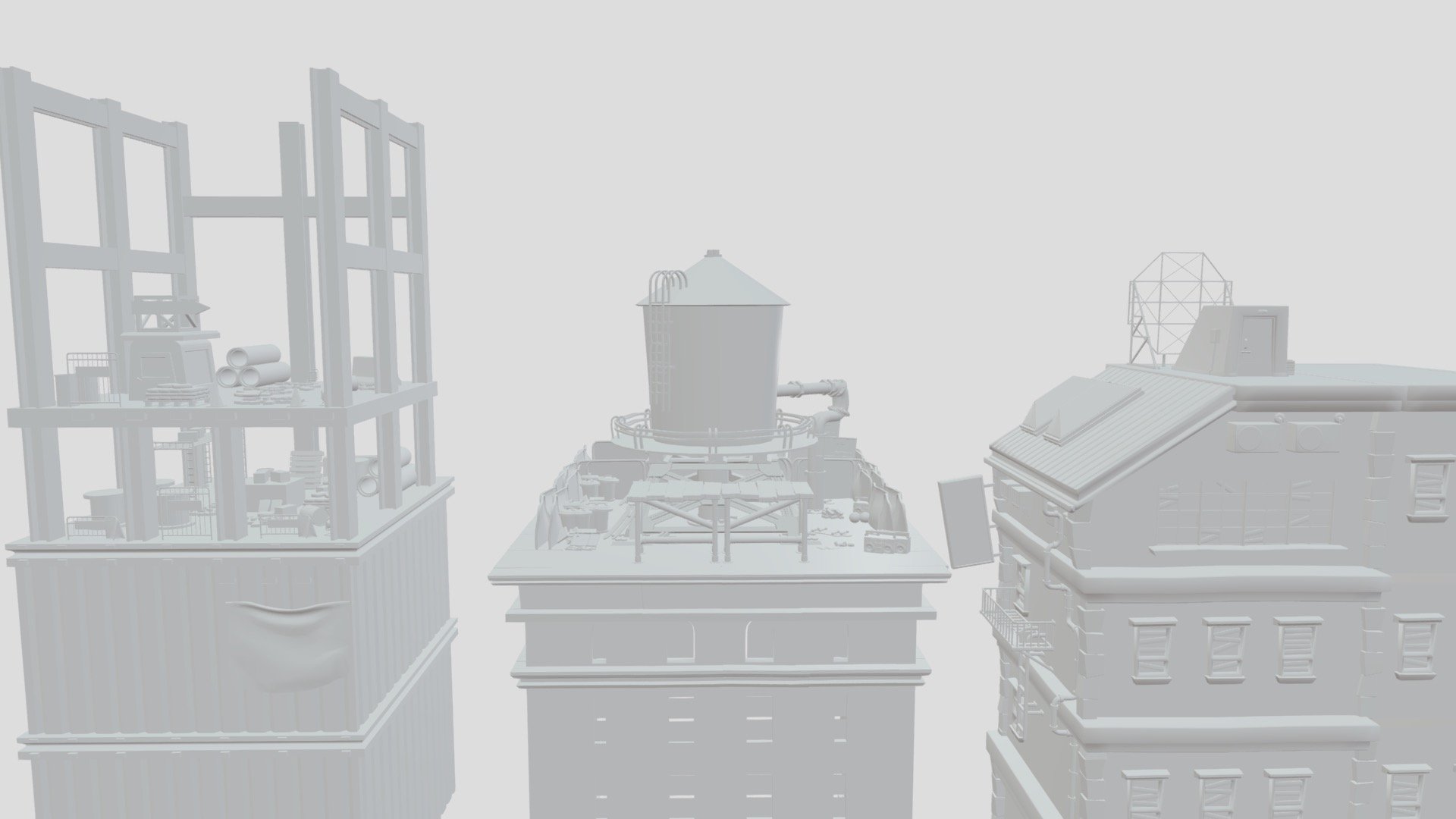 NASB2 - Rooftop Rumble - Download Free 3D model by SMF Features ...