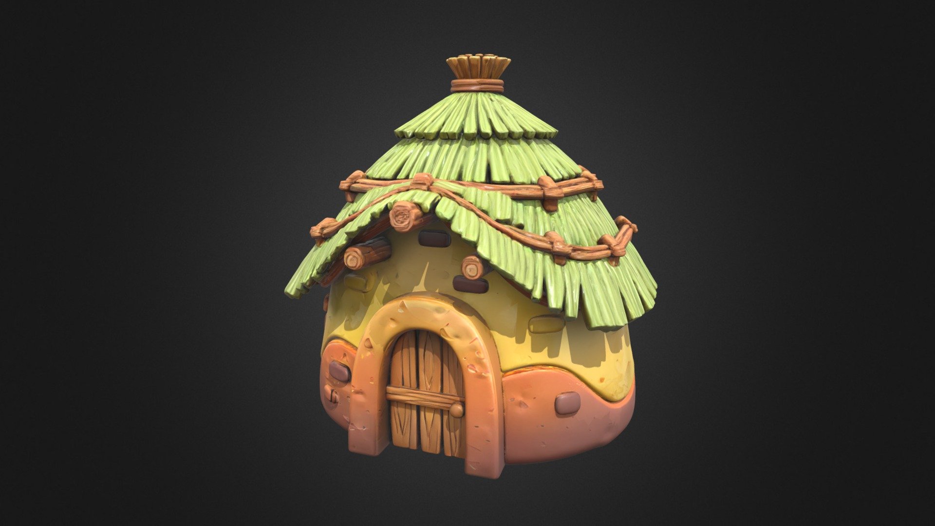 Cartoon Hut - 3D model by Korvana Studio (@korvanastudio) [72178f7 ...