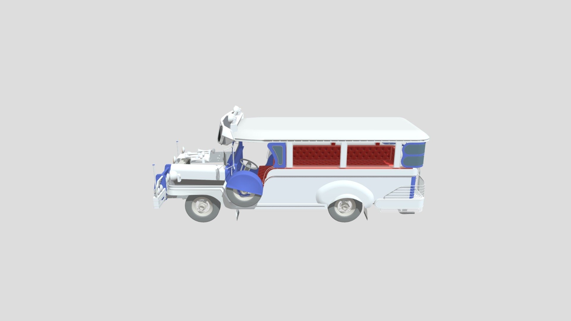 Philippine Jeepney - 3D model by xrshub [7217fbb] - Sketchfab