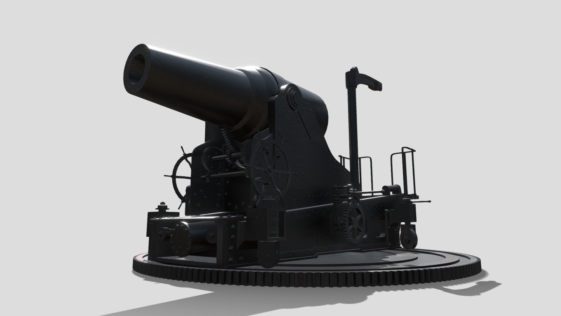 二十八糎榴弾砲(28 cm howitzer L/10) - 3D model by sverchok [72183b1] - Sketchfab