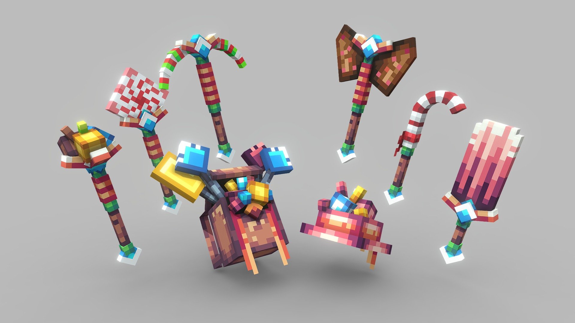 Candy Cute Pack - 3D model by Polygony (@polygonymc) [7218efb] - Sketchfab