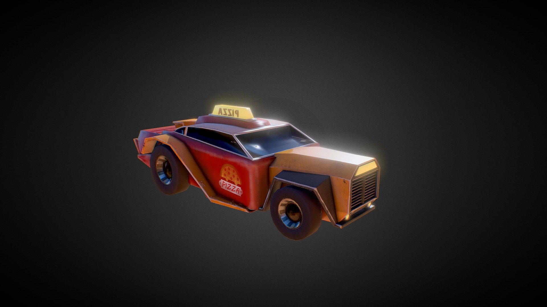 pizza vehicle - 3D model by verohope [7219af3] - Sketchfab