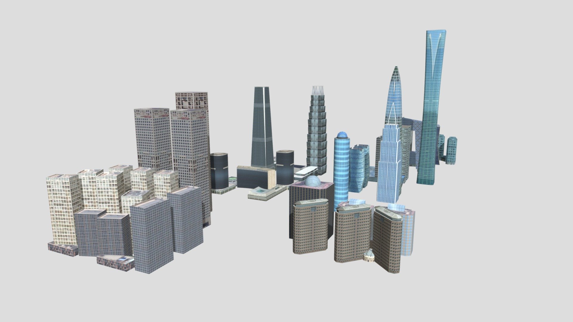 Beijing Guomao CBD - 3D model by 孙嘉谡 (@sunjiasu) [721d5bb] - Sketchfab