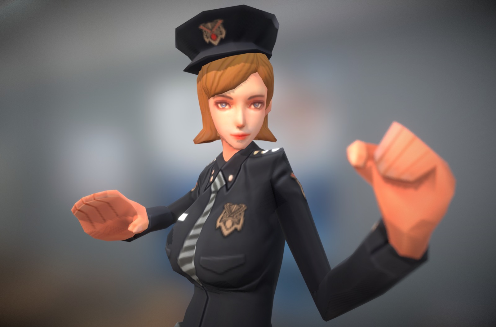 Run&Raid - Flare police skin - 3D model by Moon dong hwa (@moondonghwa ...
