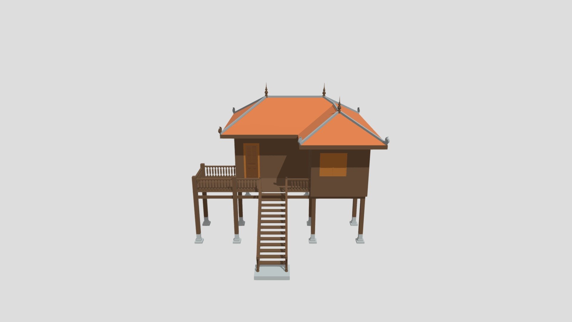 Khmer House Style (7) - 3D model by Pha Nith (@afenjafilm) [721e578 ...