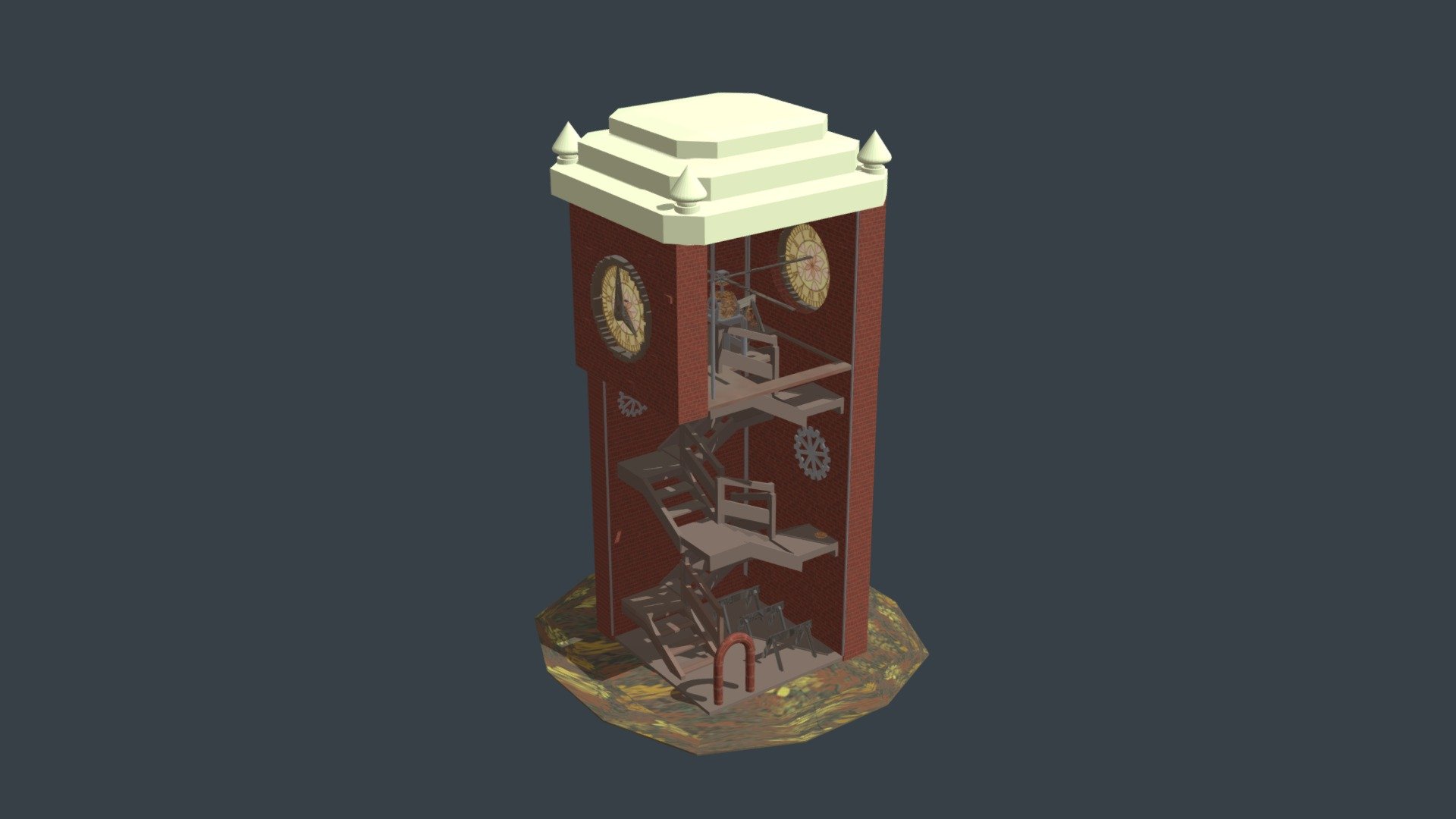 Clocktower Y - 3D model by Galligan [72213fa] - Sketchfab