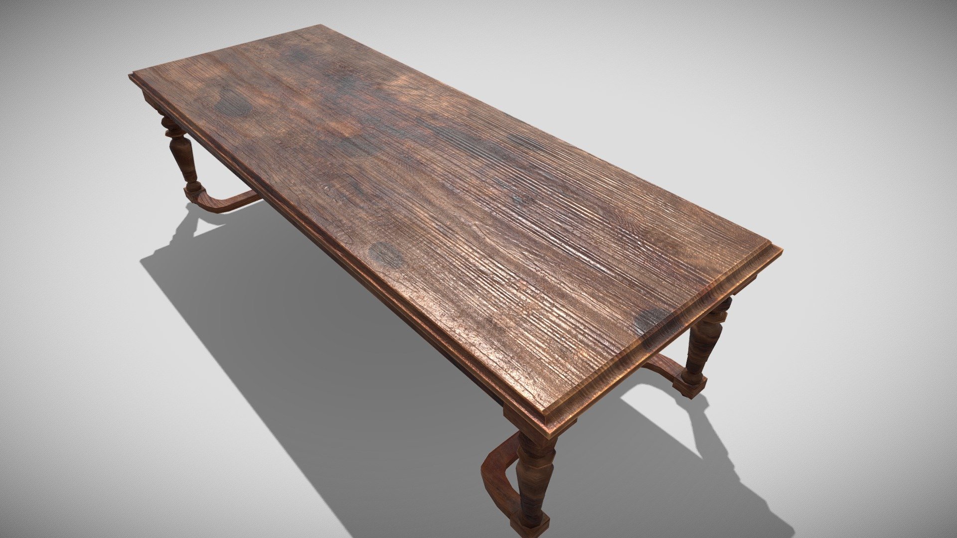 Colonial Table - Mesa Colonial - Download Free 3D model by lexvs001 ...