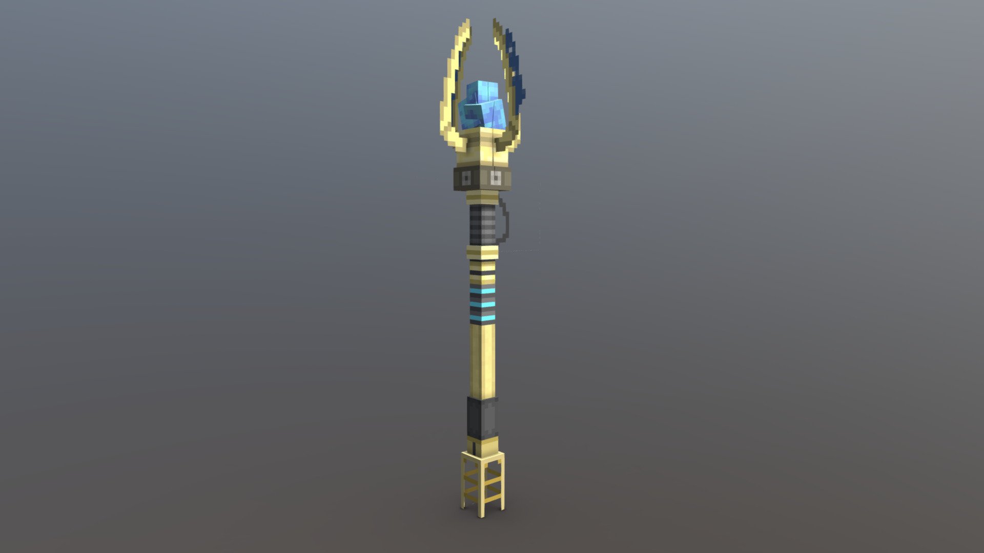 Water Staff CraftStudio model - 3D model by BlockShot Network ...
