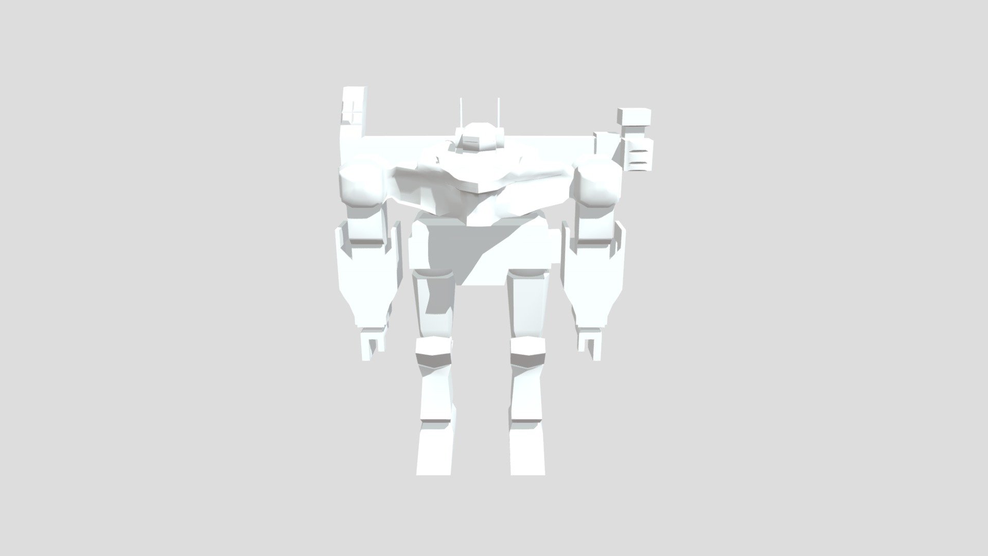 Armored Core Mech W_o Rig - 3D model by Dpolanski [722b869] - Sketchfab