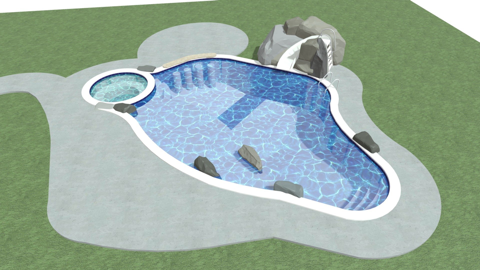 E-3 Lewis Pool & Spa Project - 3D model by Pro Draft, Inc. (@prodraft ...