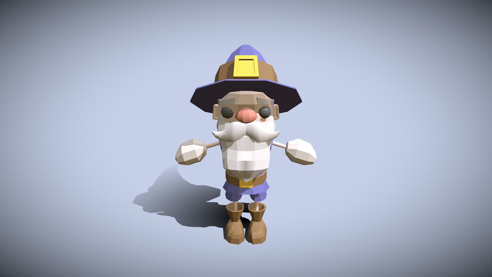 Low Poly Wizard - Download Free 3D model by Ibelan (@ianlebot) [722cec5] - Sketchfab