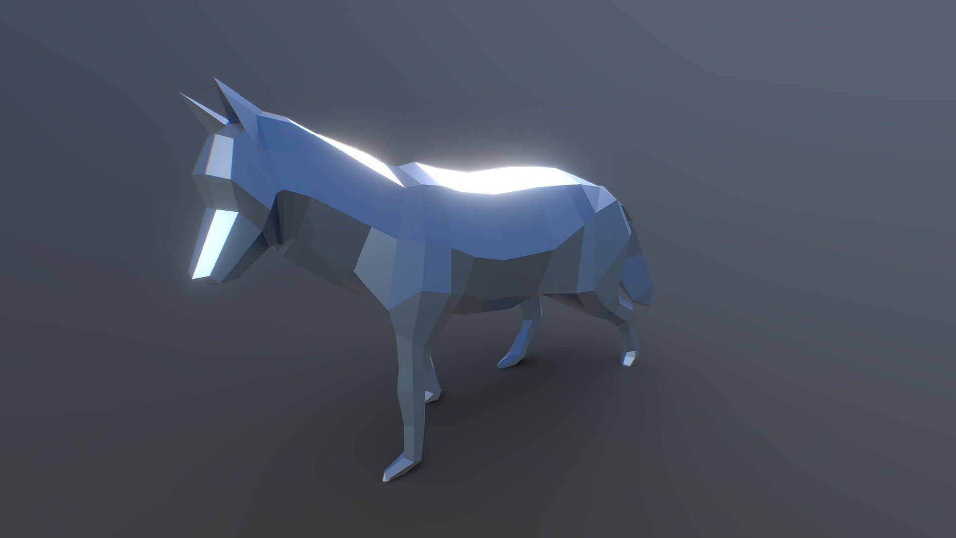 Low Poly Wolf - 3D model by AlexChoate3D [722e20b] - Sketchfab