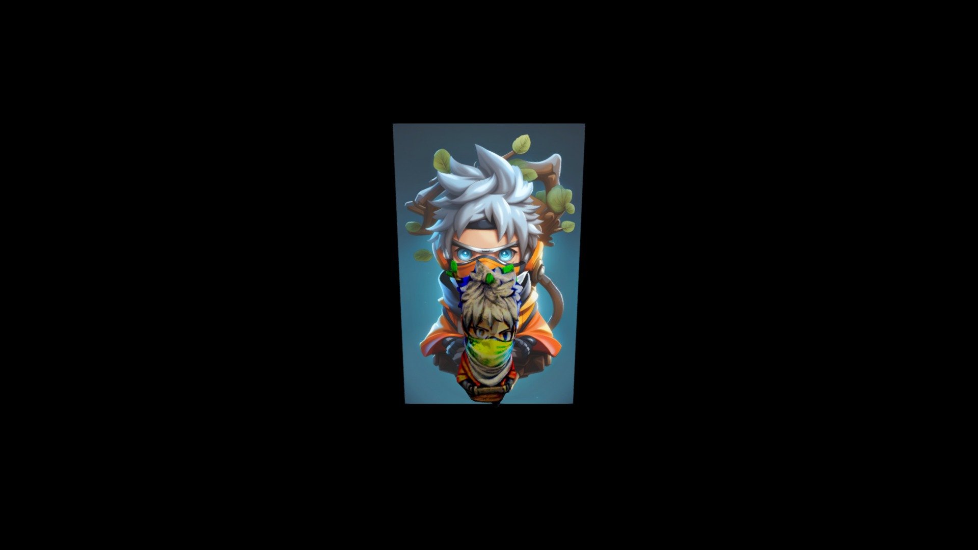 boy wearing a mask A cartoon of a young boy wear - Download Free 3D ...