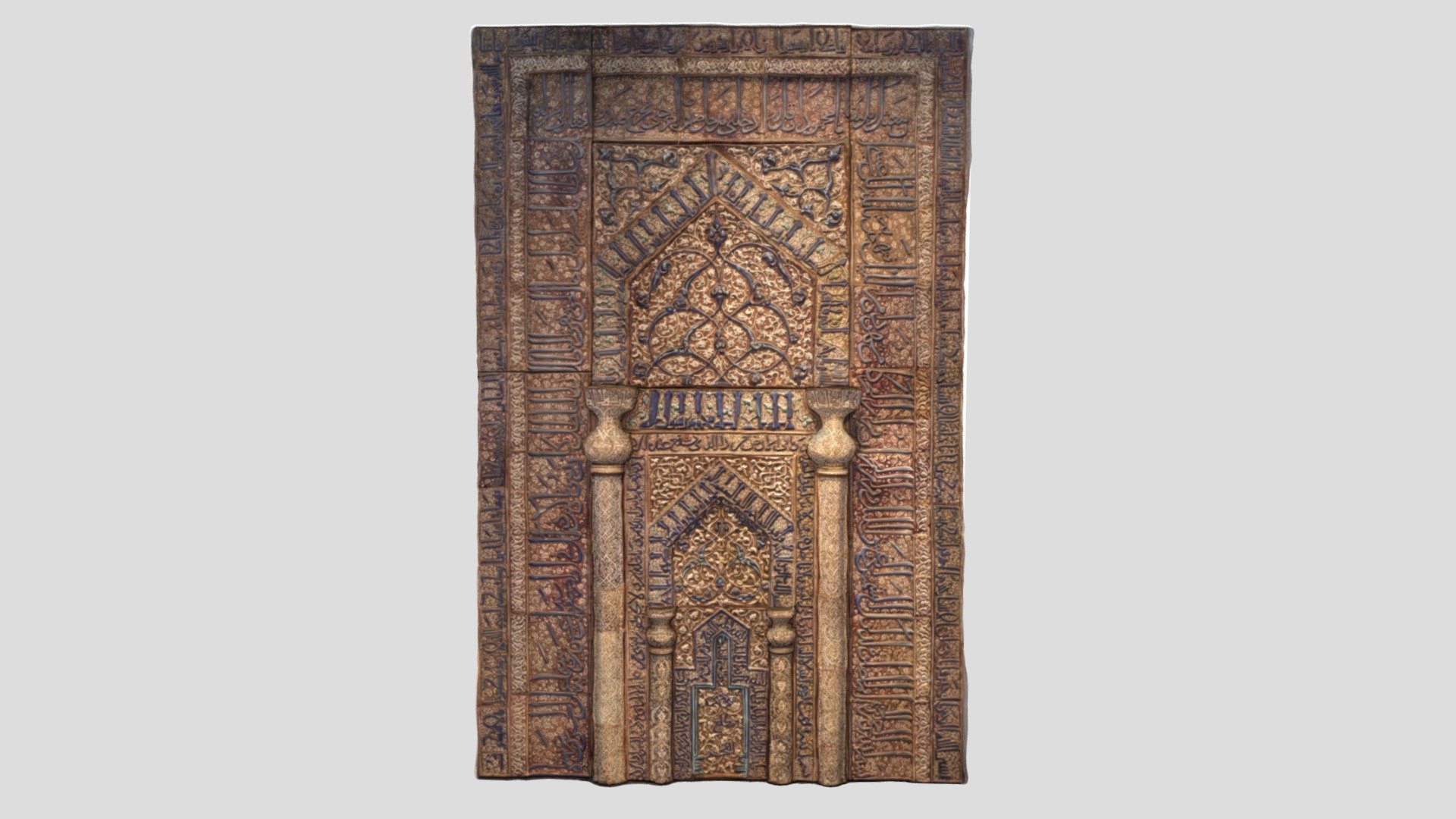 Mihrab of the Maidan Mosque (Kashan) - 3D model by Almenara Blanca ...