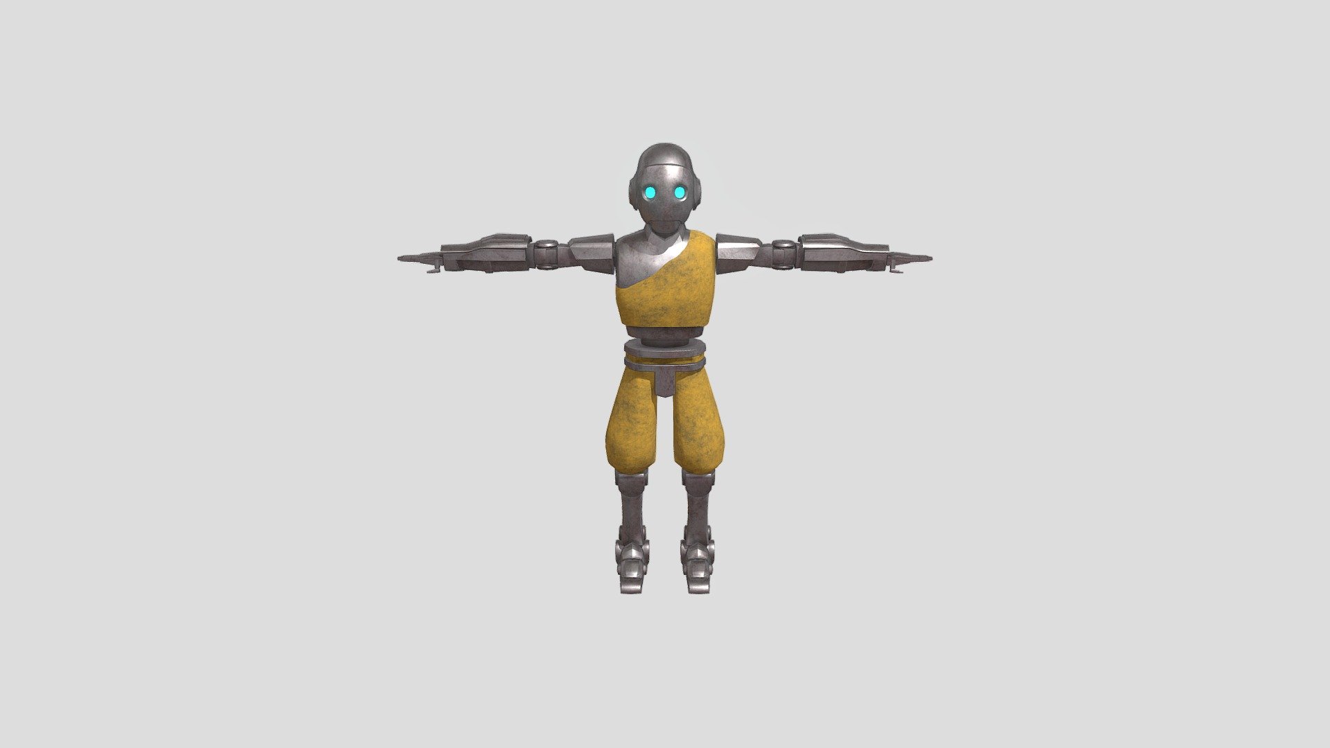 Monk Robot - 3D model by ynbechir [7230dc8] - Sketchfab