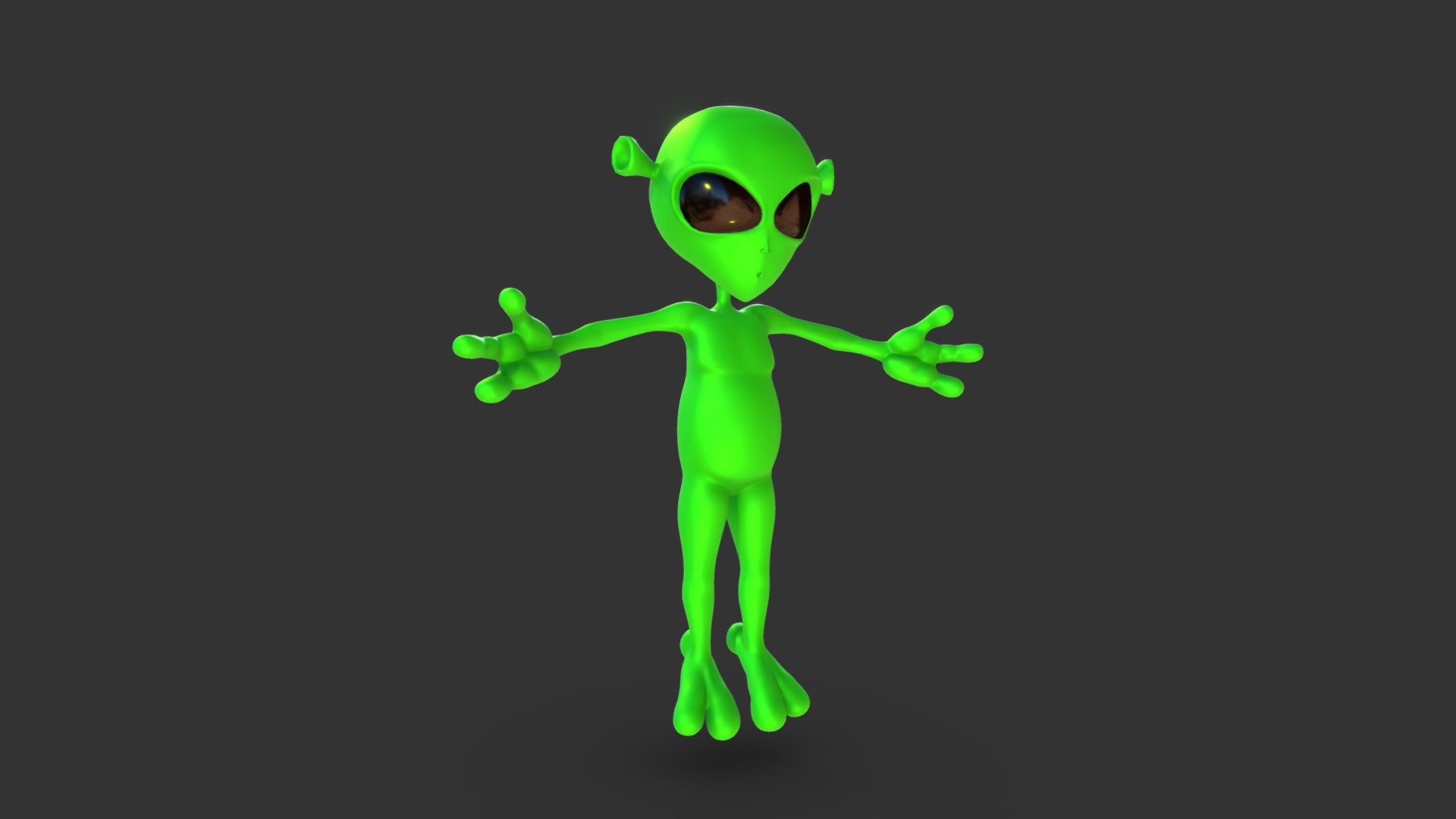 Alien - 3D model by Lamar3D [72362ff] - Sketchfab