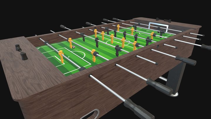 Foosball 3D models - Sketchfab