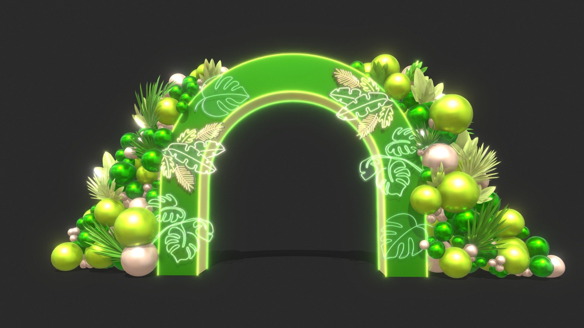 Balloon Entrance Arch - 3D model by NEONPLEX [7239abe] - Sketchfab