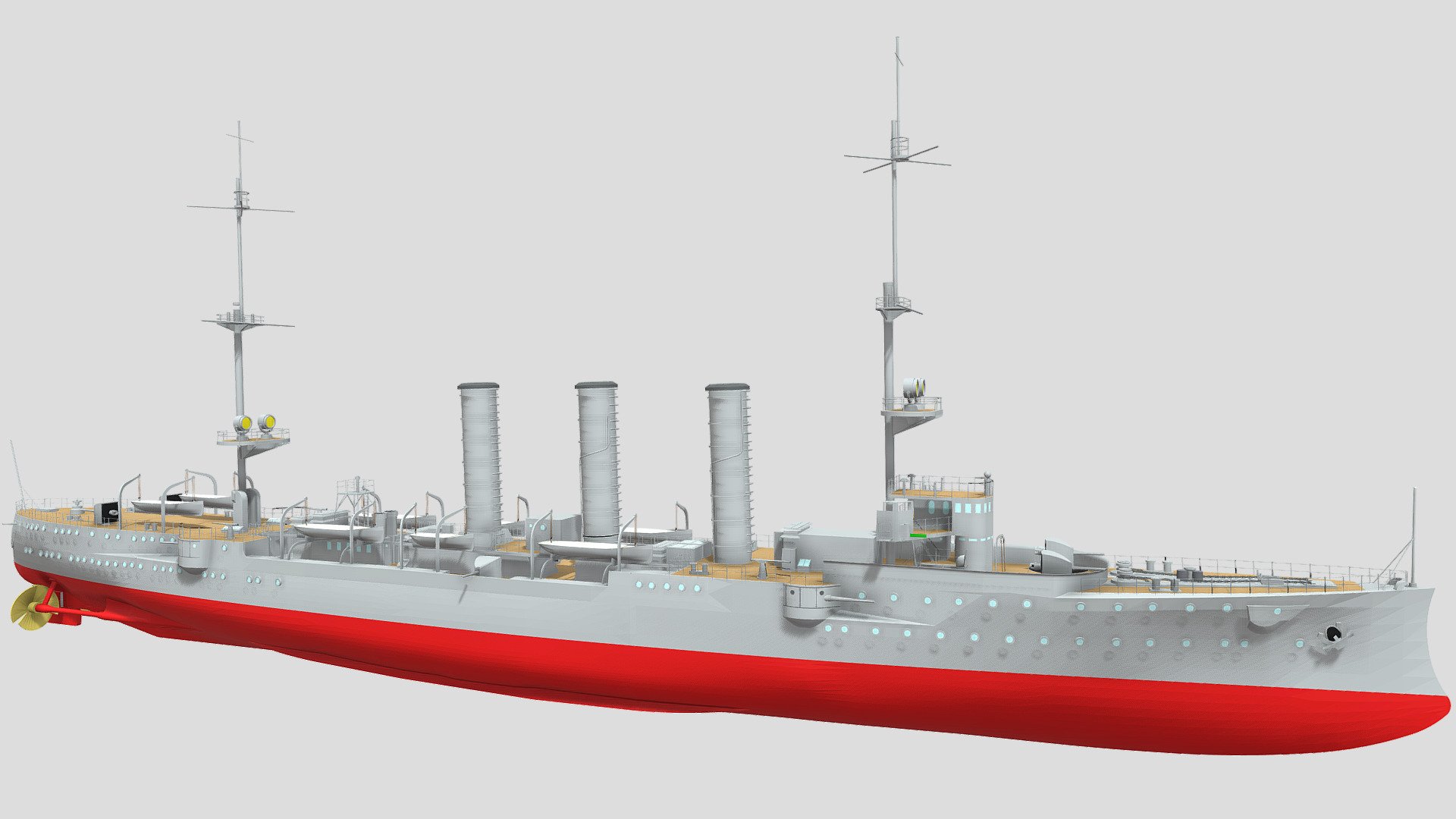SMS Dresden 1908 - Buy Royalty Free 3D model by martyn169 [723b98a ...