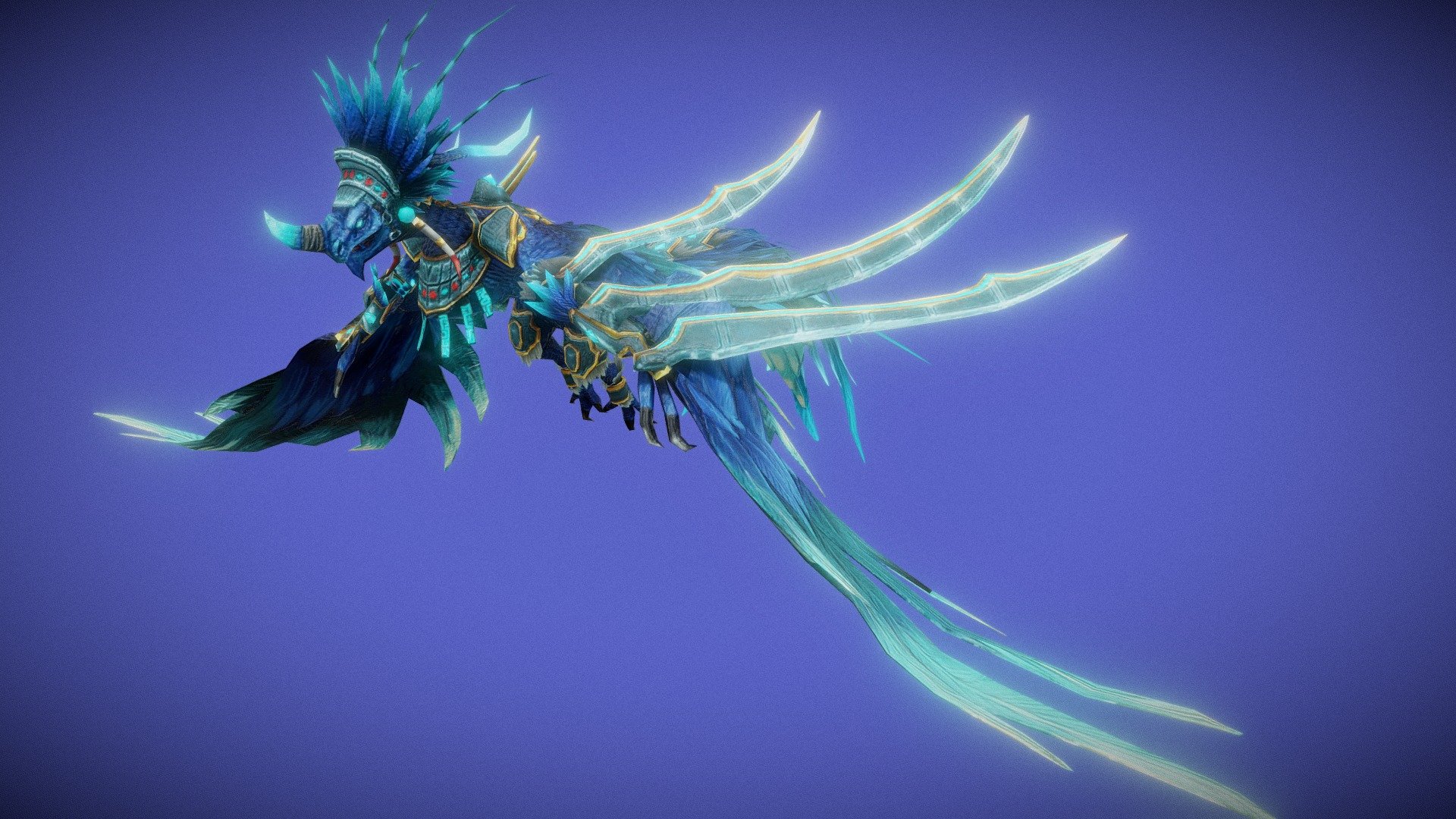 phoenix Azure - Buy Royalty Free 3D model by Luna Studio (@StudioLuna ...