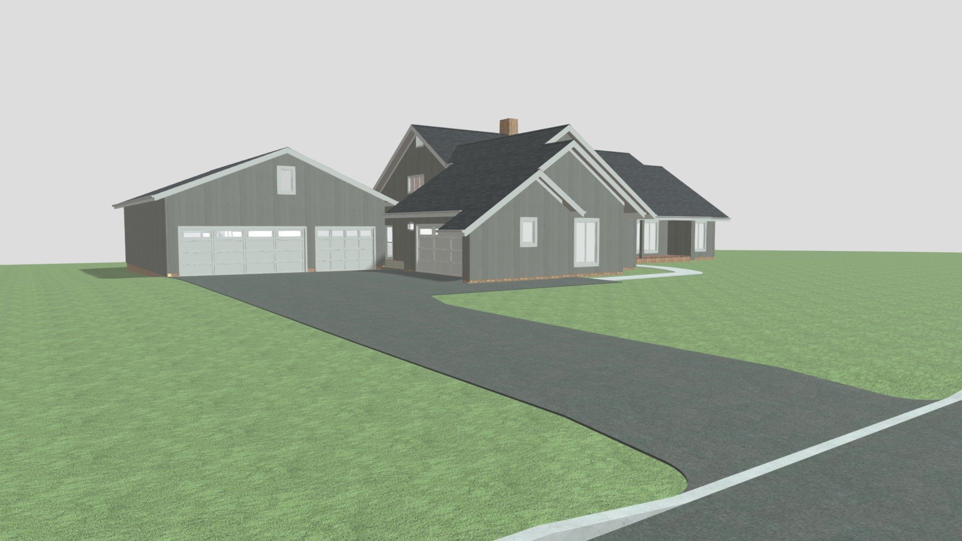 Gable Roof - 3D model by OakBridge Development (@oakbridge) [723e3e0 ...