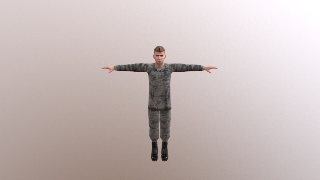 Army Character - 3D model by chasrs4 [72405ae] - Sketchfab
