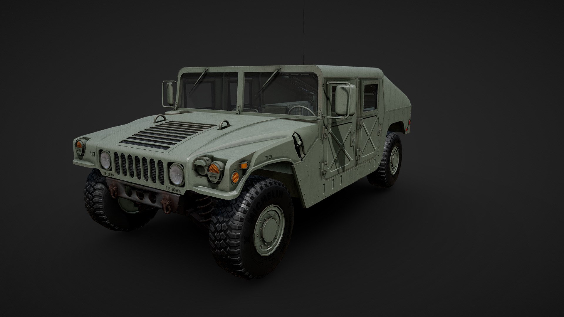 Humvee military police gulf war - Buy Royalty Free 3D model by ...