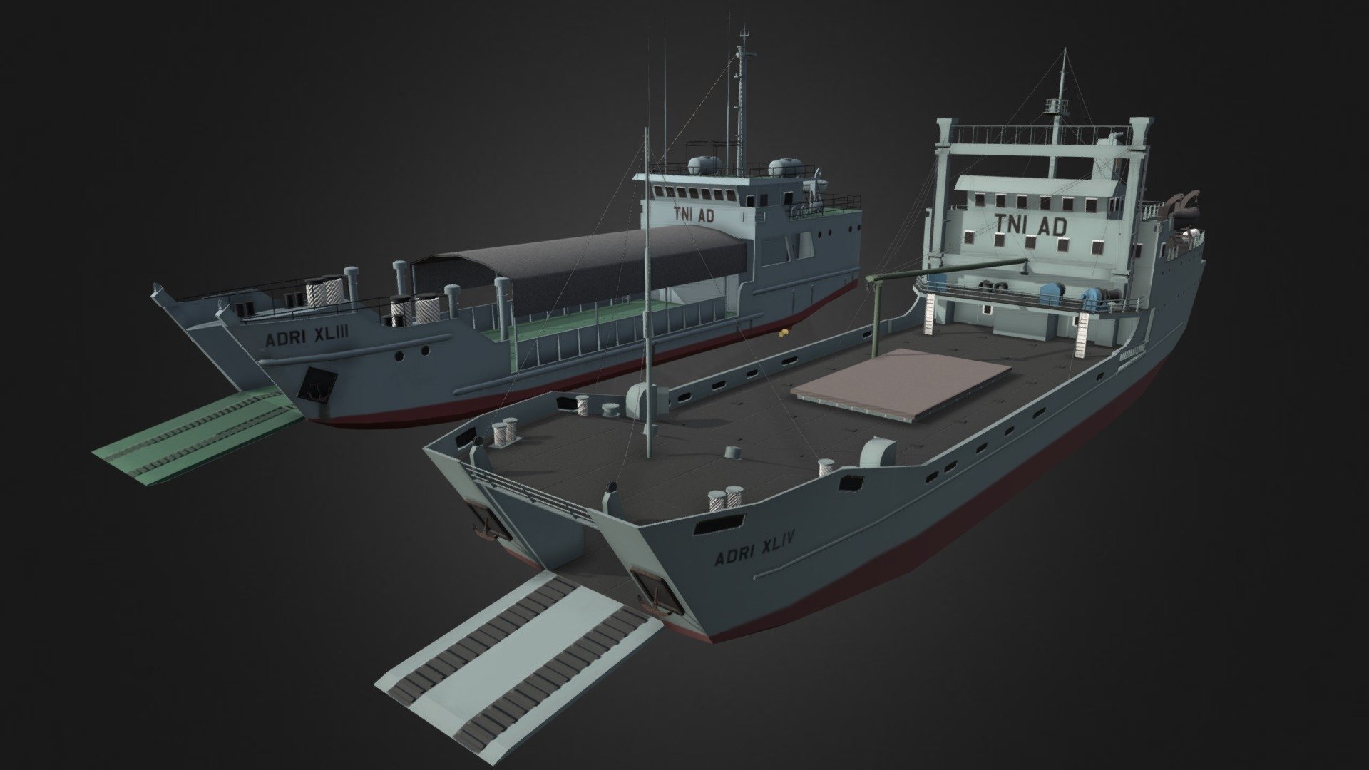 Carrier Ships - Download Free 3D model by sakigakefuruzawa [7240ea6] - Sketchfab