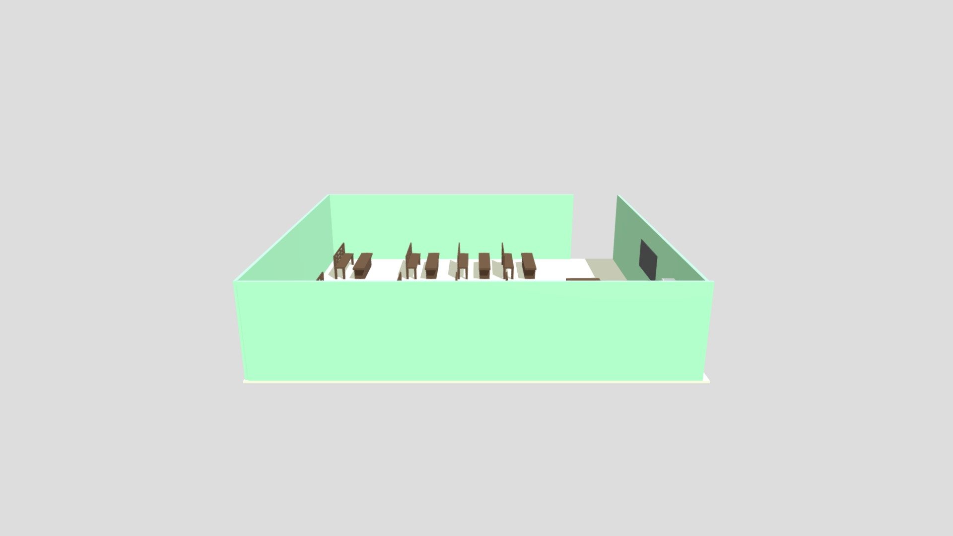 kids school room - Download Free 3D model by bigbro12 [7244179] - Sketchfab