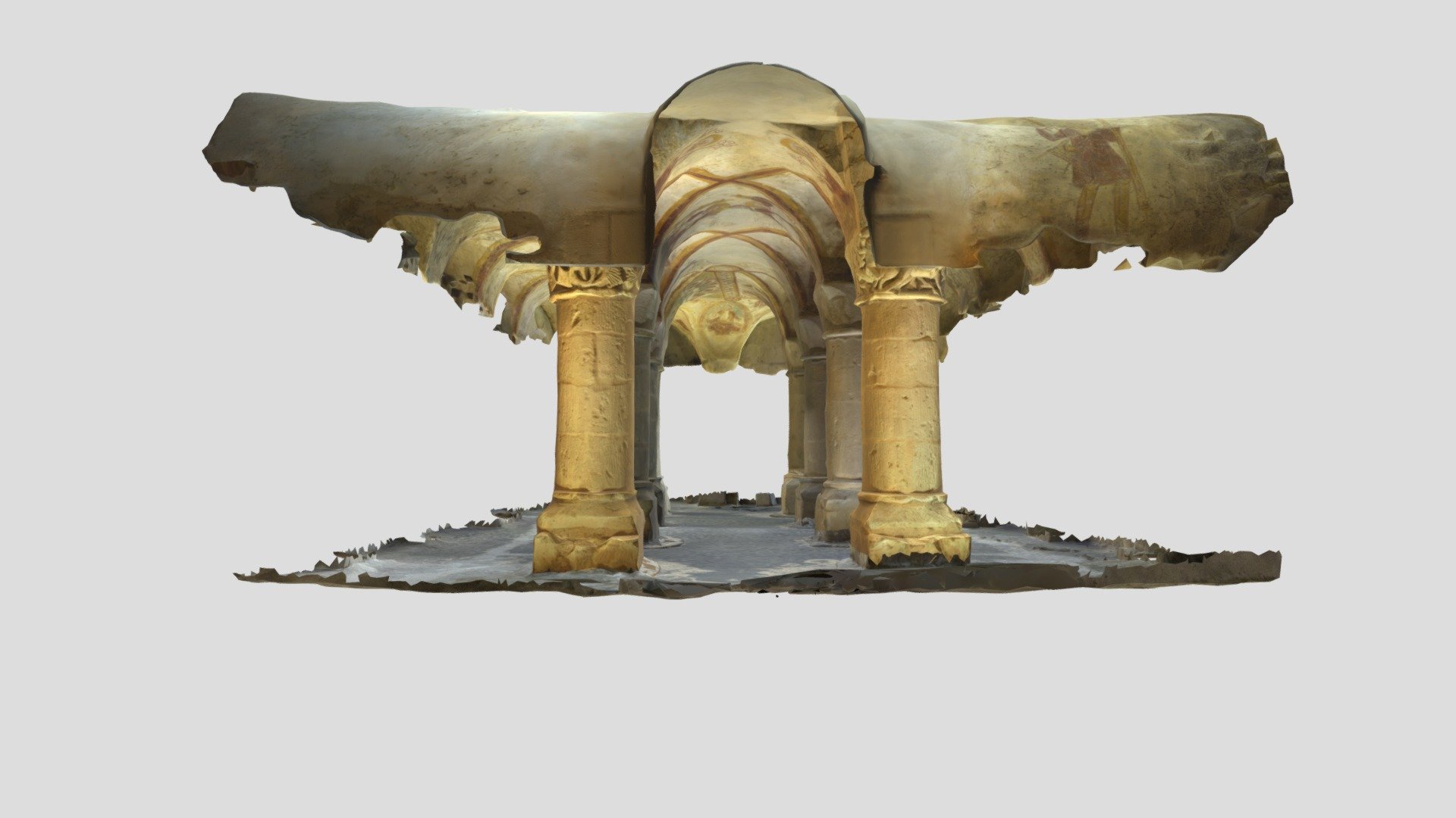 Crypte peinte - église St-Nicolas, Tavant (TAV1) - 3D model by spicvdl ...