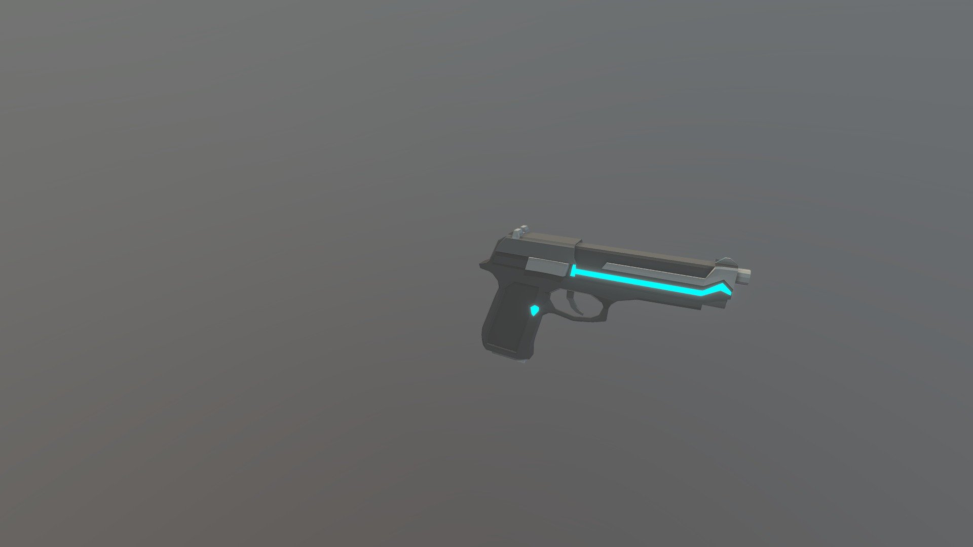 Low Poly Neon Gun - 3D model by Bogdan Vieriu (@BogdanVieriu) [7247e78 ...