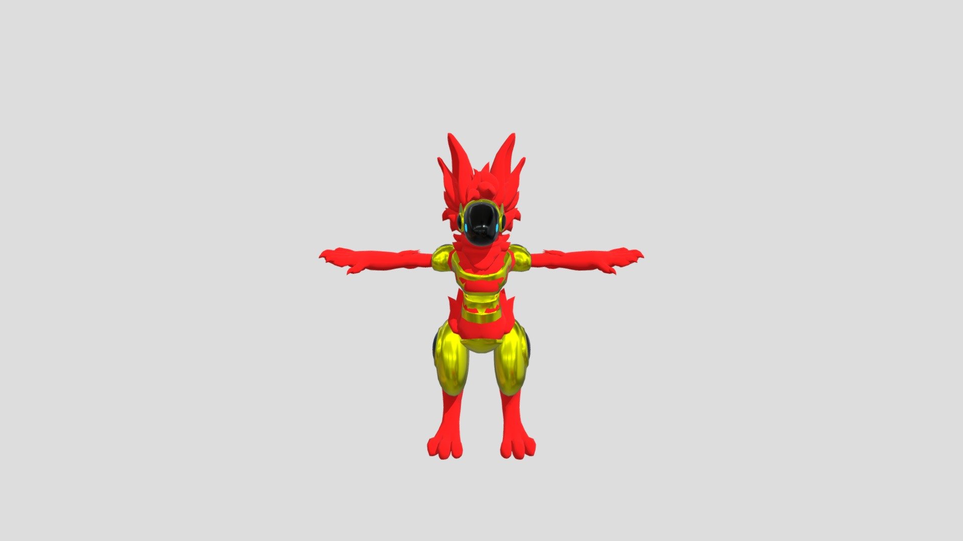 vrchat - 3D model by keyburk_protogen [724abd8] - Sketchfab