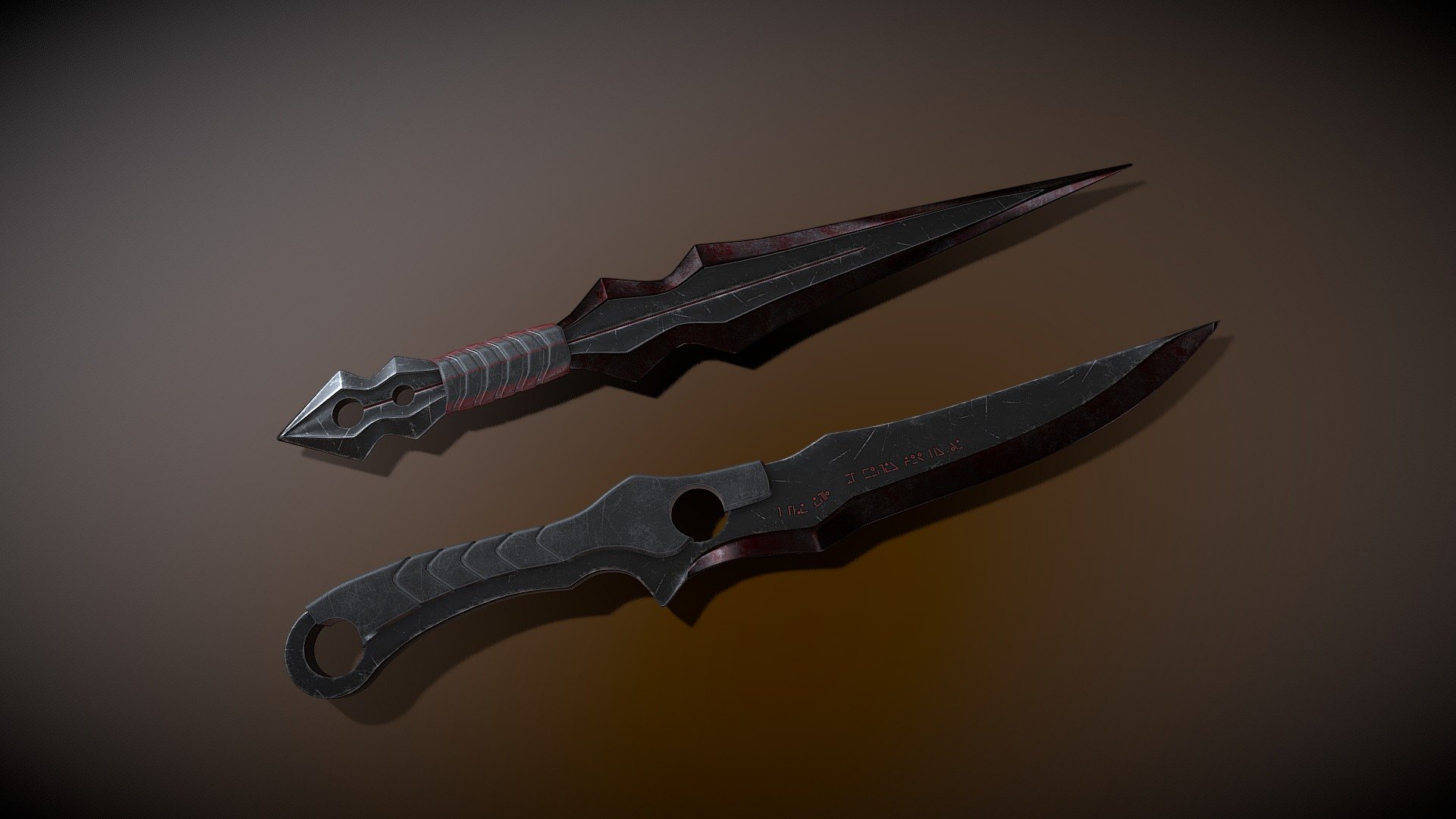 Knives - Download Free 3D model by Normal Map Enjoyer ...