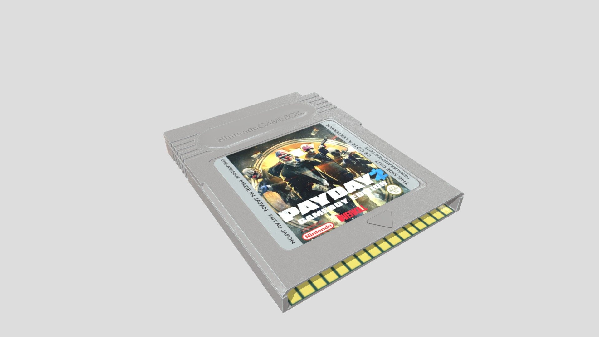 Payday 2 Gameboy Cartridge - 3D model by lucien lawson (@lucienlawson1 ...