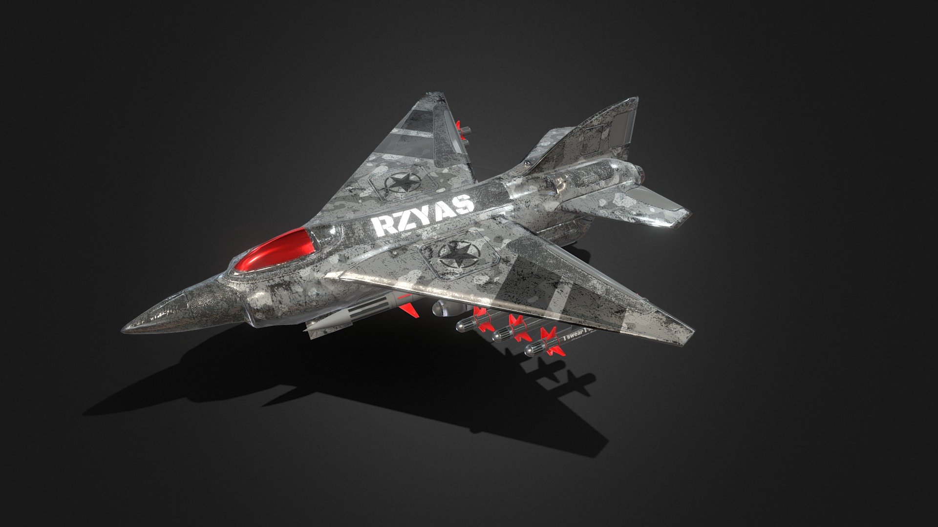 JET FIGHTER - Download Free 3D model by Rzyas [724dafd] - Sketchfab