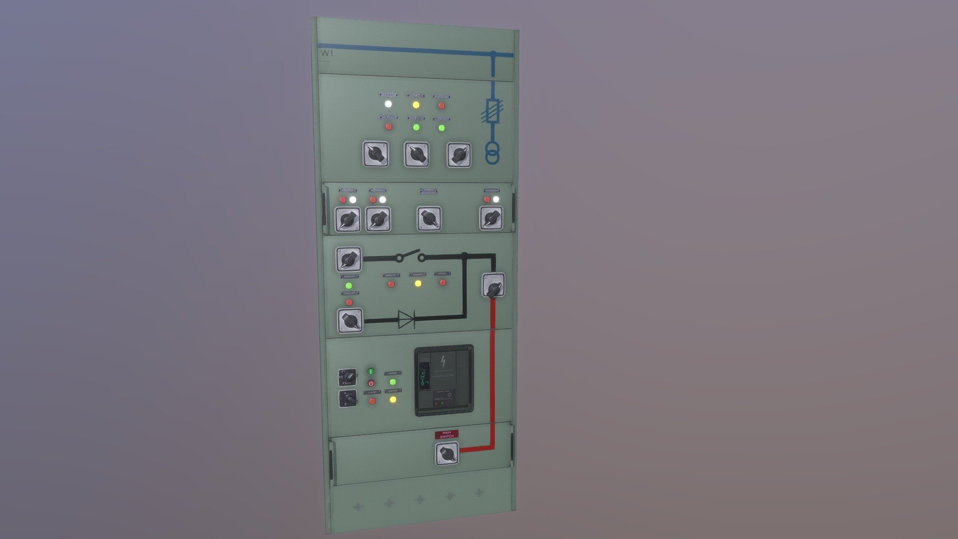 Switchboard - 3D model by Wikiquik [725271d] - Sketchfab