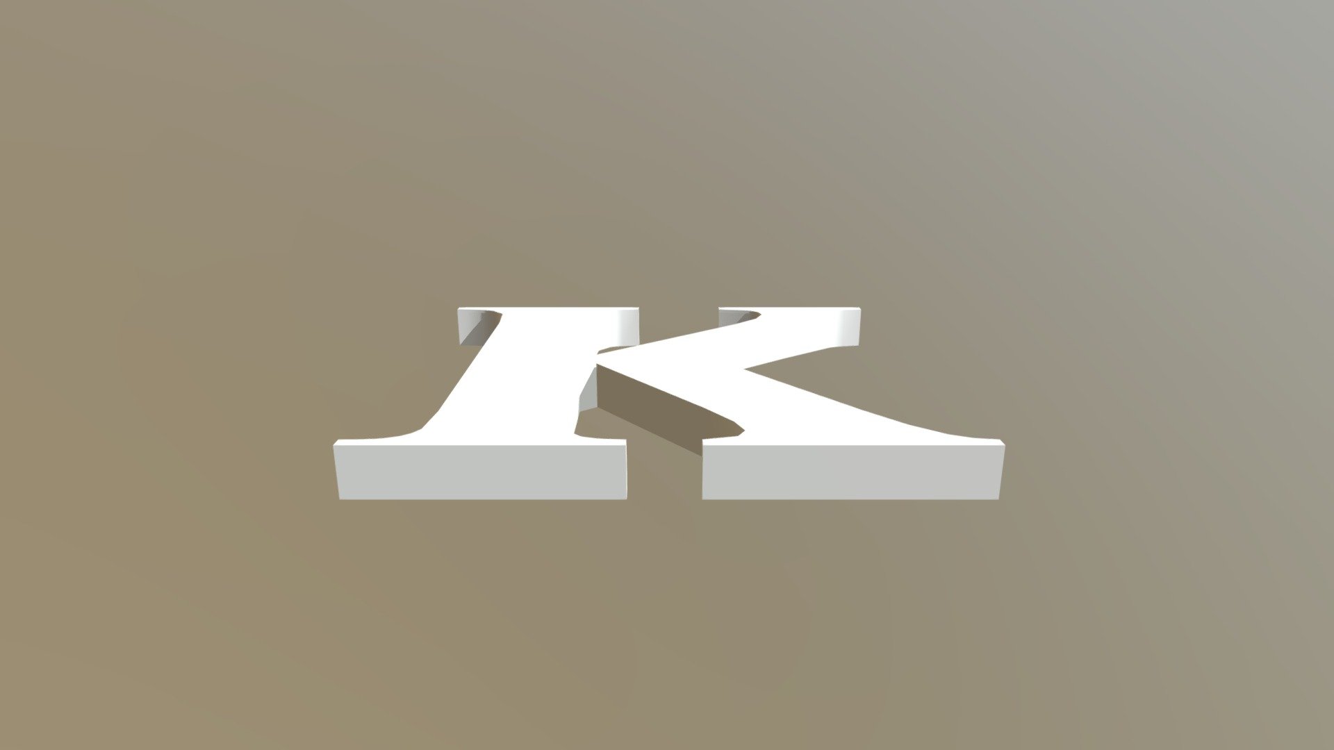 K Keyring - 3D model by VILstudent [72539ad] - Sketchfab