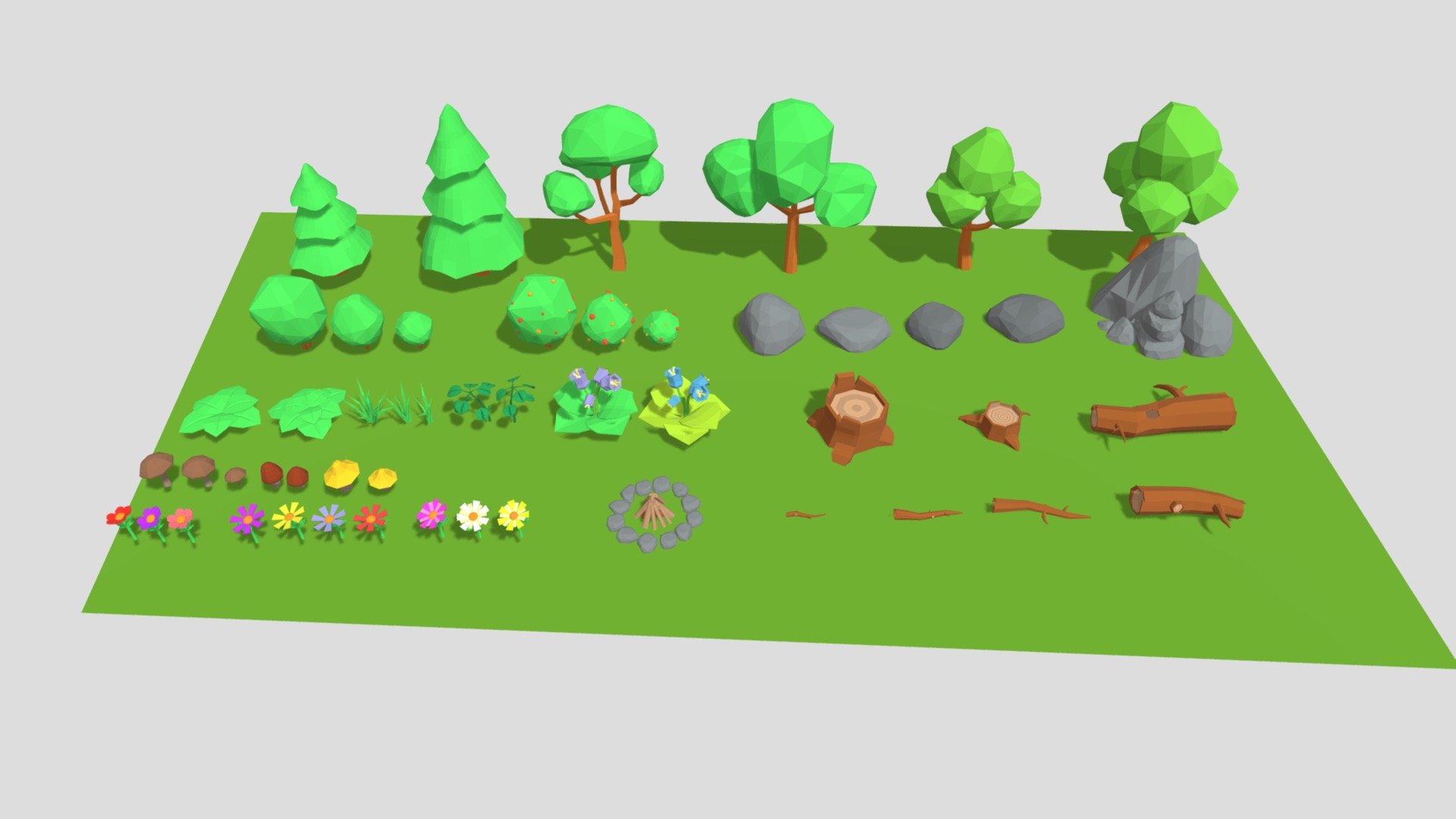 Lowpoly nature - 3D model by Vic_miles [7253cc7] - Sketchfab