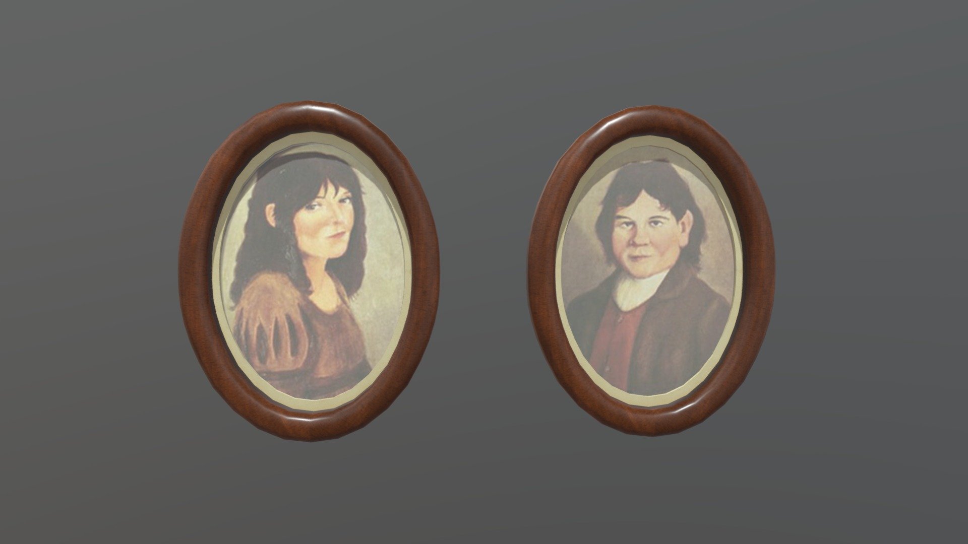 Bilbo's Parents Portraits - 3D model by katygillie [72550dd] - Sketchfab