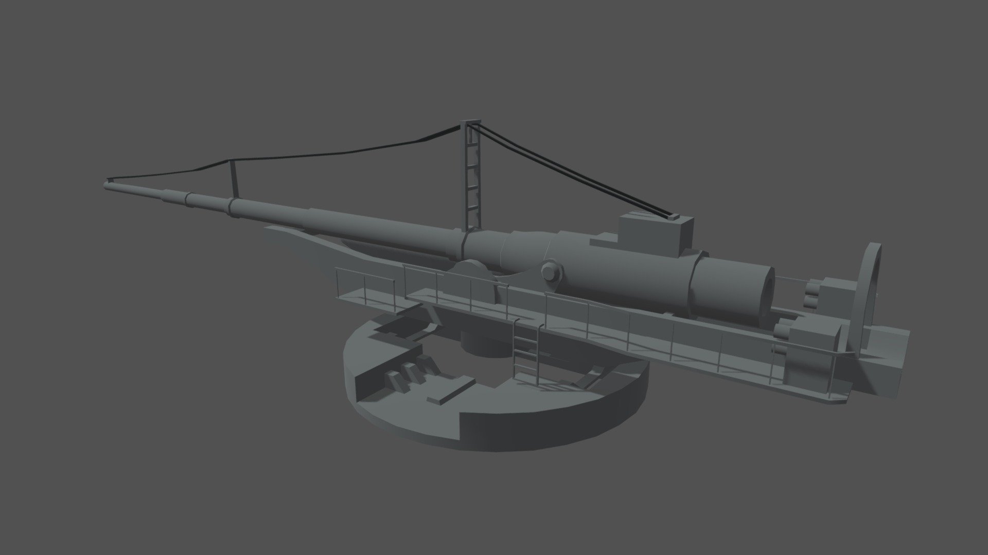 WW1 "Paris Kanone" Paris Gun *WIP* - 3D model by Gracedmarcus [7259a4b ...