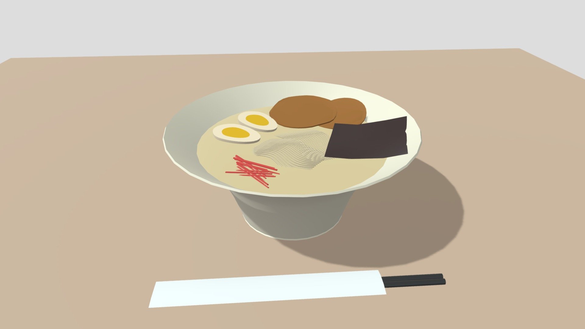 ramen - Download Free 3D model by TTS2141 [725ac36] - Sketchfab