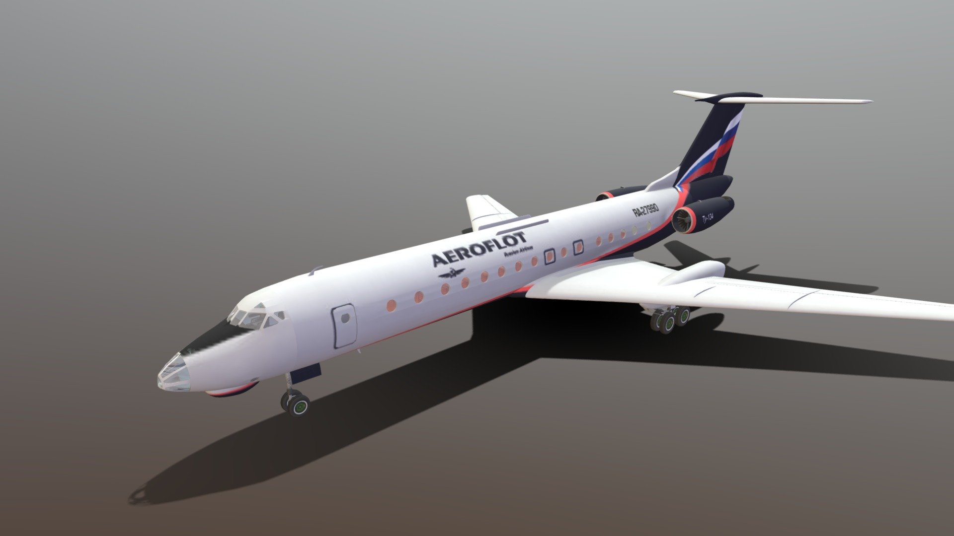 Tupolev Tu 134 - Download Free 3D model by helijah [725ba7f] - Sketchfab