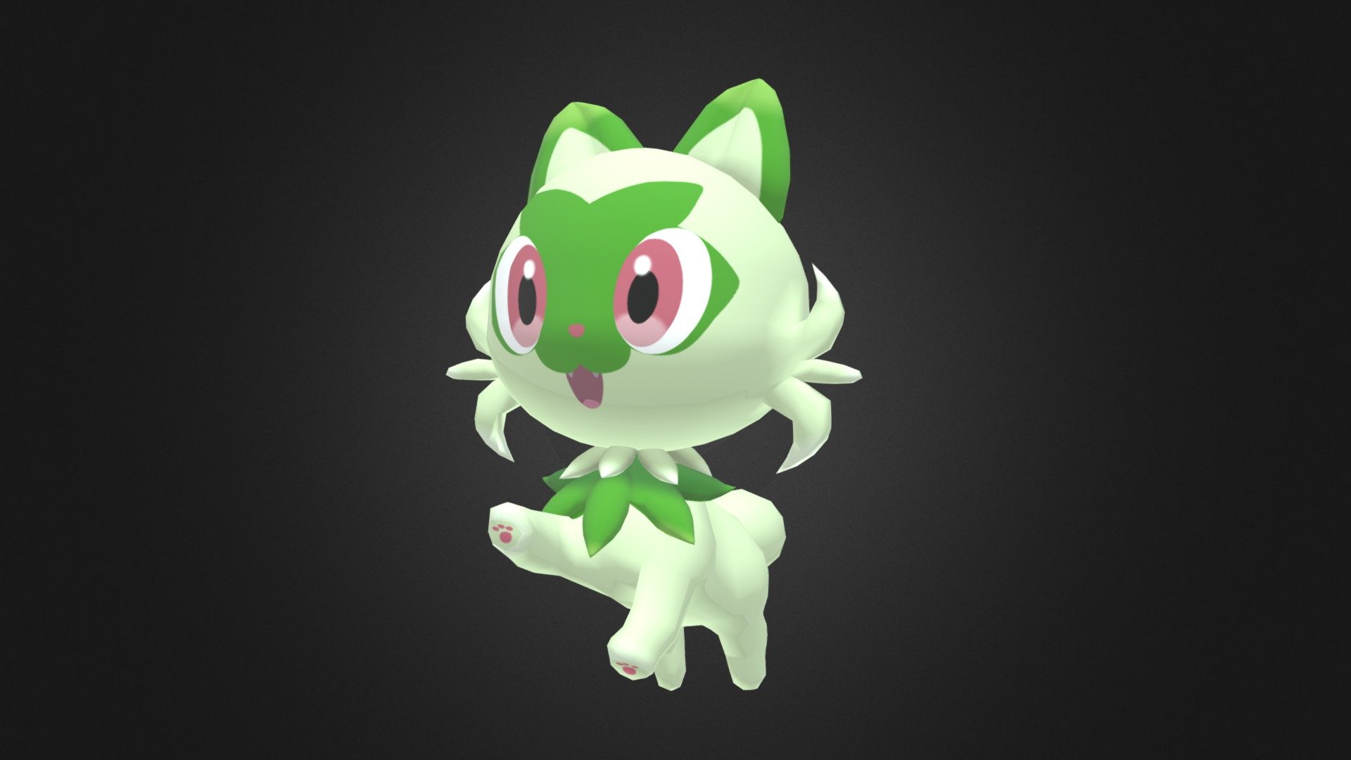 Jumping Sprigatito - 3D model by A110082003 [7260be3] - Sketchfab
