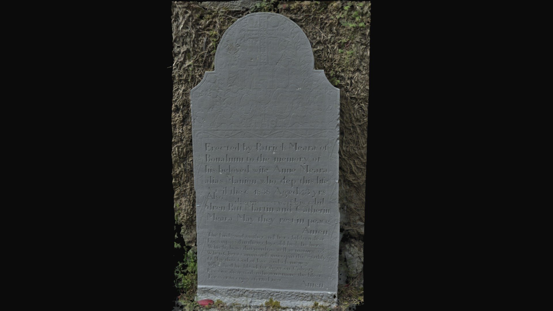 Bonahum Headstone - Download Free 3D model by Archaeological Survey of ...