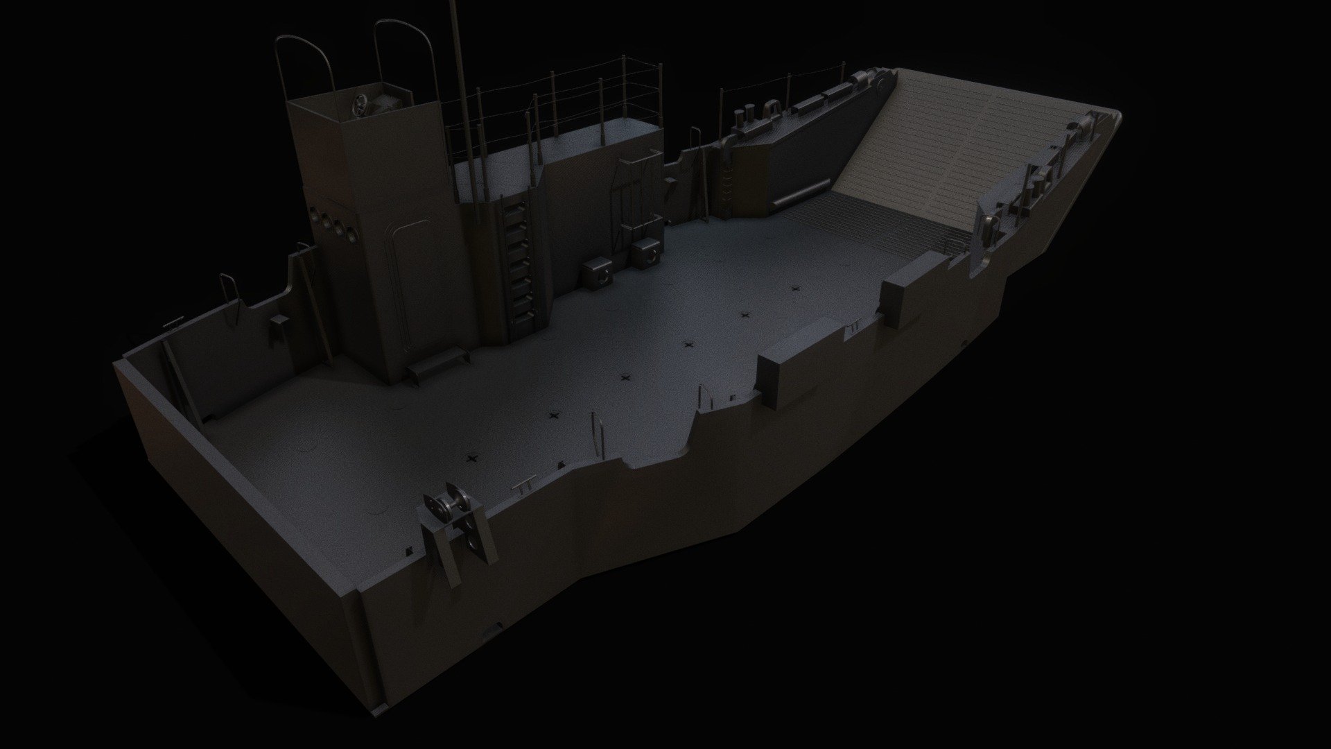 US Marine Landing Craft Utility - Download Free 3D model by LM3D ...