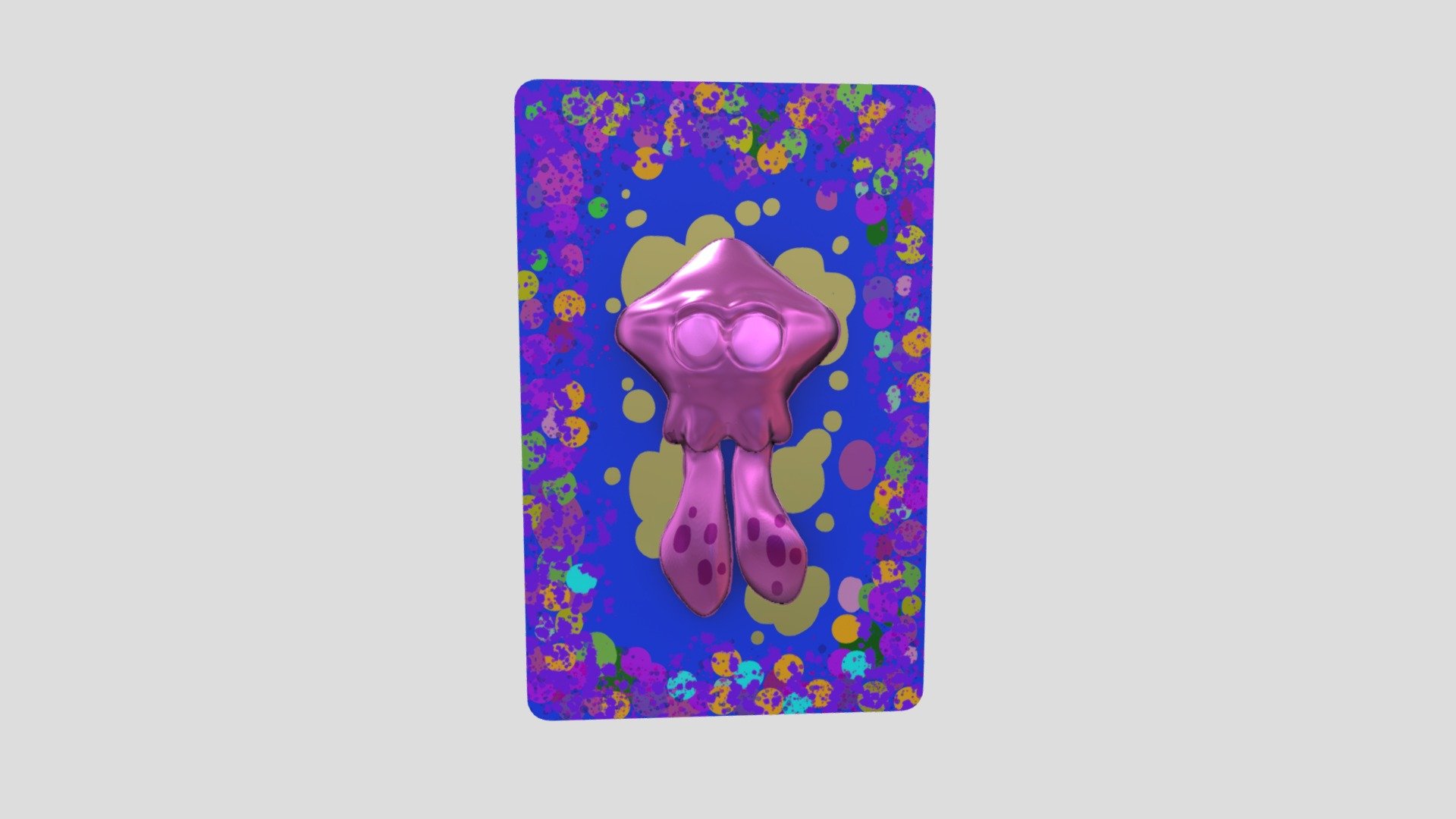 Splatoon Card back - 3D model by Squidtastic [7261c29] - Sketchfab